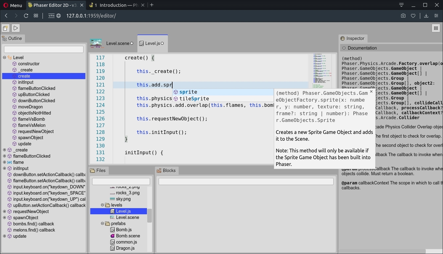 Main features - Phaser