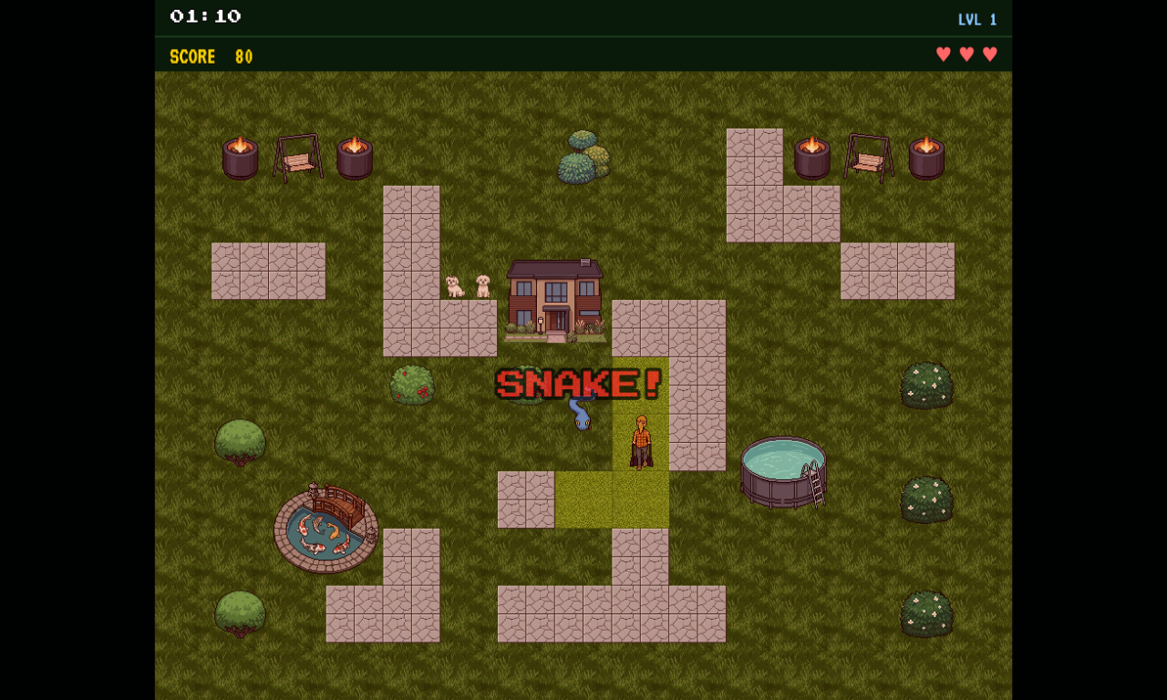 Snake in the Grass: Top-Down Arcade Game Built with Phaser | Phaser